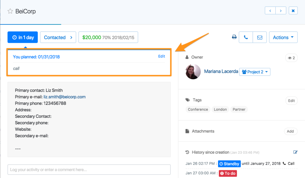 Get Active with the noCRM.io Activities Feature | nocrm.io