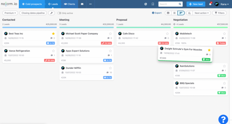 How do you build a good sales prospect tracking dashboard?