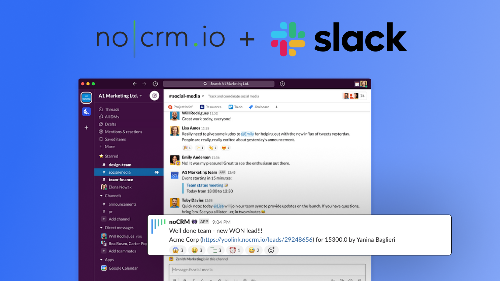 Optimiza tu Colaboración de Ventas con la Integración de Slack y noCRM