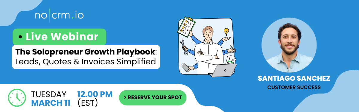 Effortless Sales for Solopreneurs with noCRM