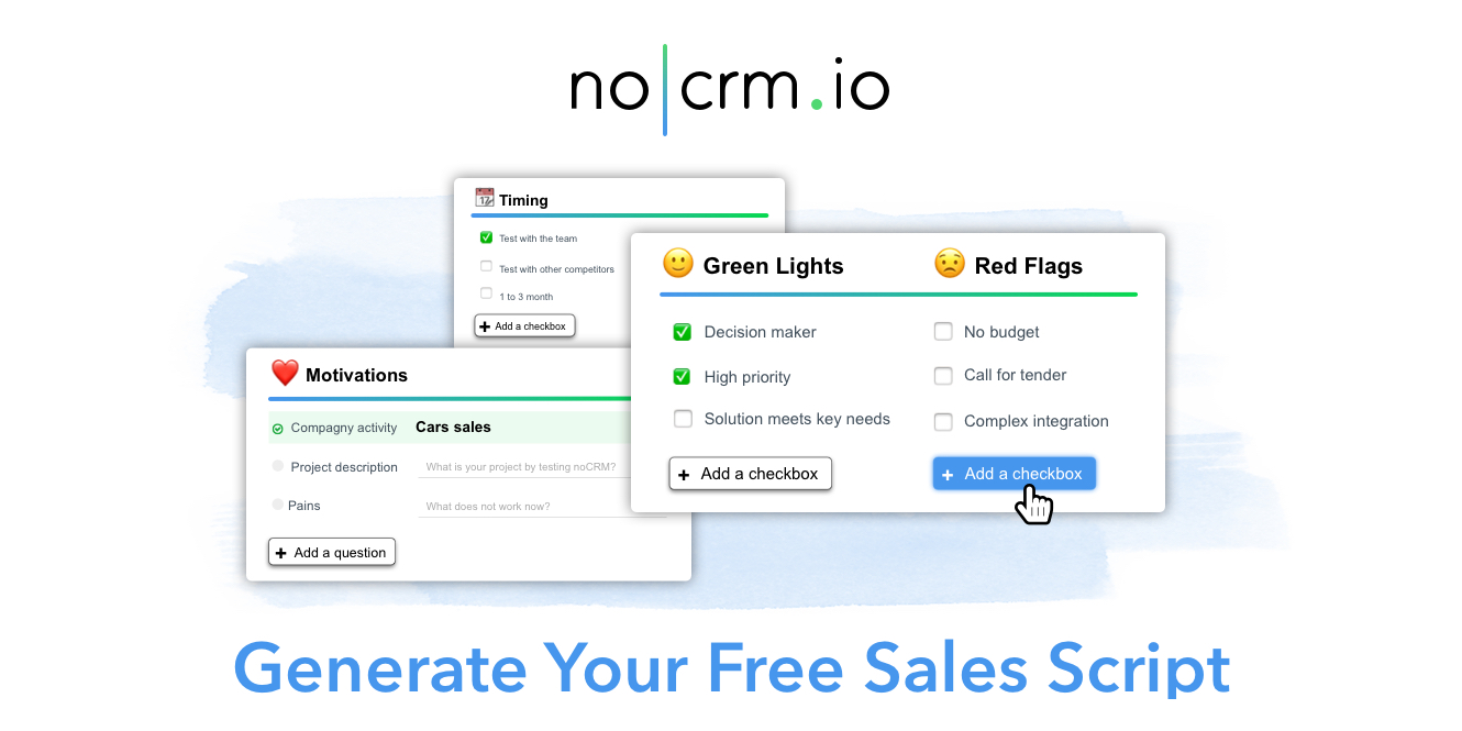 Sales & Cold Calling Script Generator | noCRM.io Sales & Cold Calling Script Generator | noCRM.io